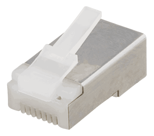 RJ45 plugg for Cat6, FTP (shielded) 20pk. - HiFiloftet.no